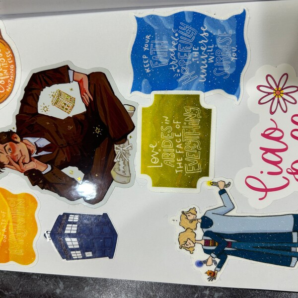 Doctor Who Glitter Sticker - Etsy