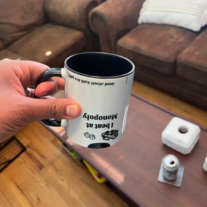 Funny Monopoly Mug, Board Game Lover Gift Idea, Custom Monopoly Present ...