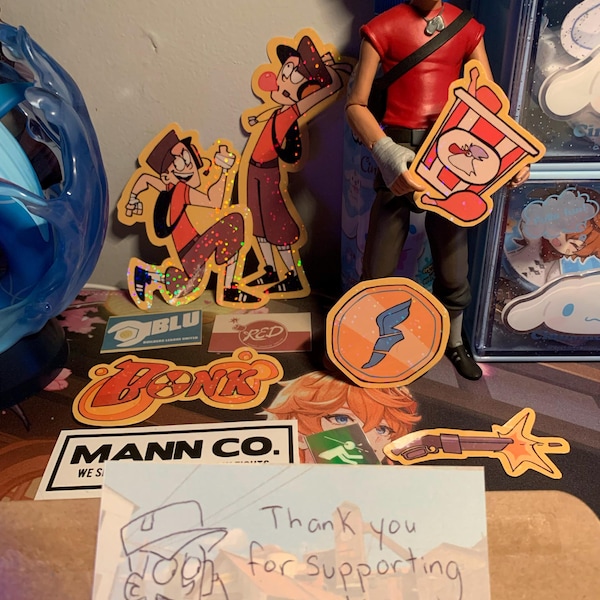TF2 - Pyro Sticker Pack - Etsy