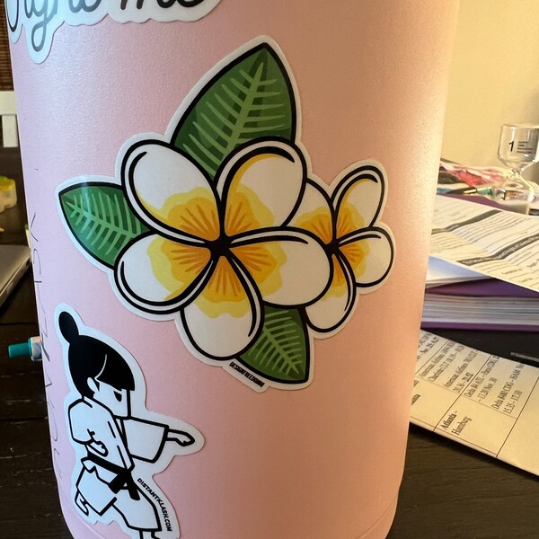 SAMPAGUITA V2 Clear Vinyl Sticker | Sampaguita Sticker, Jasmine, Flower ...