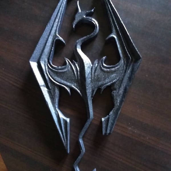 Skyrim Dragon Wall Hanger - Etsy