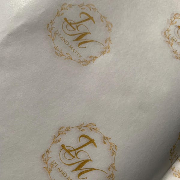 Personalized Tissue Paper, Custom Logo Tissue Paper, Branded Tissue ...