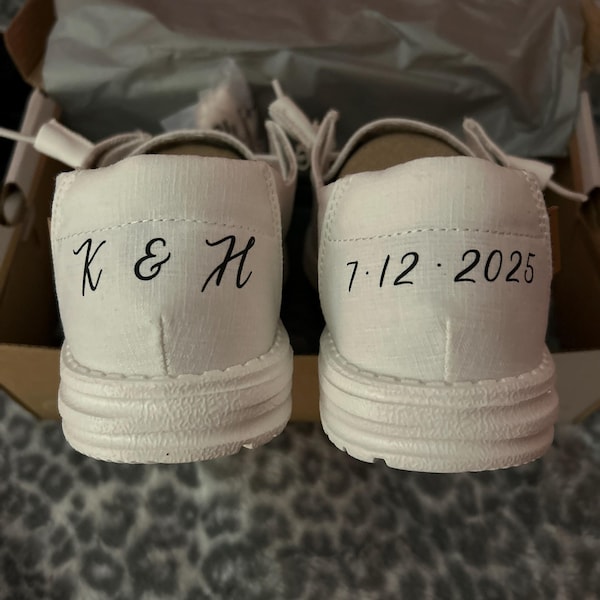 Womens / Wedding Custom Dude Shoes - Perfect for Custom Gifts, Bridal ...