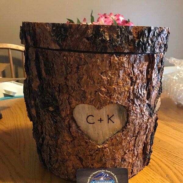 Rustic Woodsy Pine Log Pillar Candle 7" Tall for Tea Lights ...