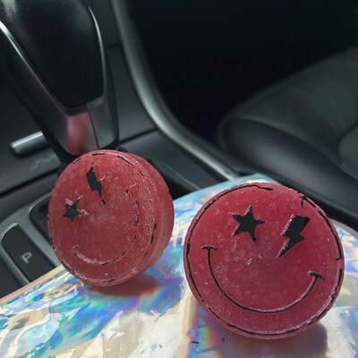 Geode Vent Clip Freshies, 2 Round Freshies, Crystals, Glitter and Stone ...