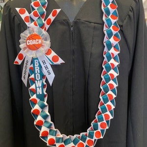 Track Ribbon Lei/ Track & Field Ribbon Lei/ Graduation Leis/ Senior ...