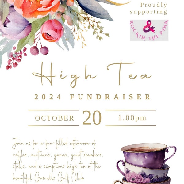 Editable Ladies Tea Party Event Flyer | Women’s Day | Ministry Tea ...