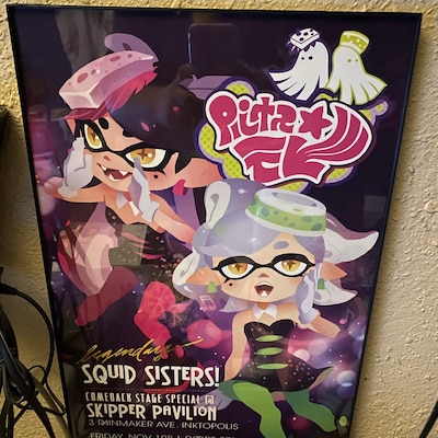 Squid Sisters Concert Poster Artist Print Illustration Splatoon - Etsy