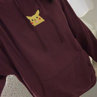 Surprised Pika Embroidered Choose Between Tshirt / Hoodie / Crewneck ...