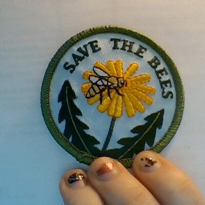 Save the Bees Embroidered Scouting Patch - Etsy