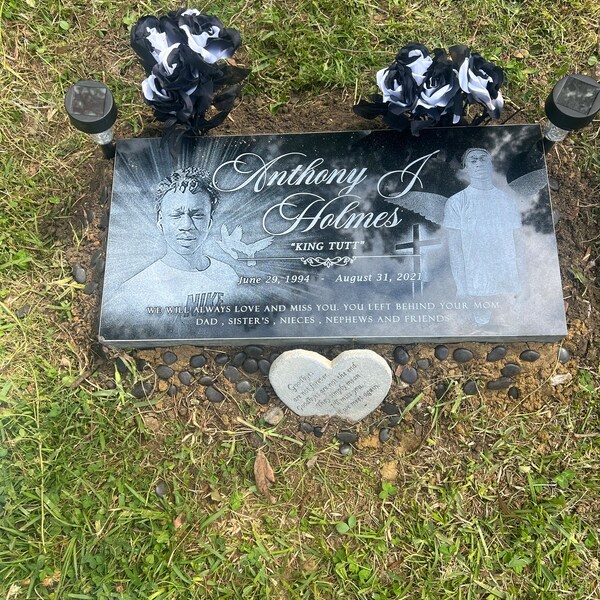 Custom Headstones 24x12x4, Full Color, Personalized Headstones, Headstones for Cemetery, Human ...