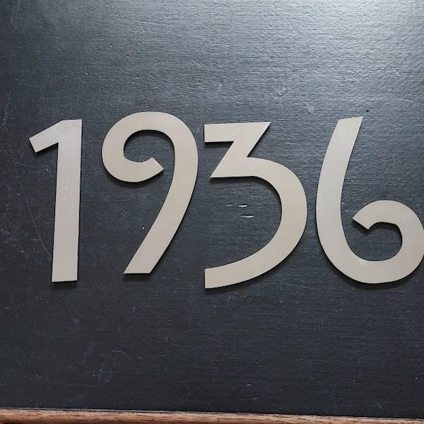 Corten Steel House Number, Weathered Steel House Number, Rustic Steel ...