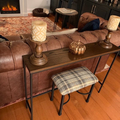 SLENDER Open Front Console Table 40 X 8 X 29.75 Narrow Console Table ...