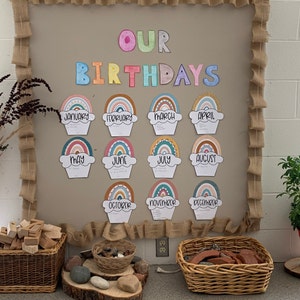 Modern Pastels Classroom Decor Calendar Chart Classroom - Etsy Canada