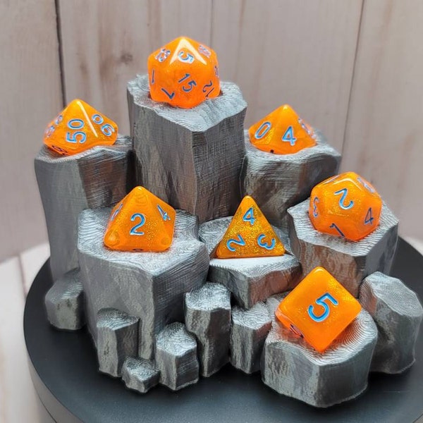 Columnar Basalt Dice Display - Dungeons and Dragons - 3D Printed Made ...