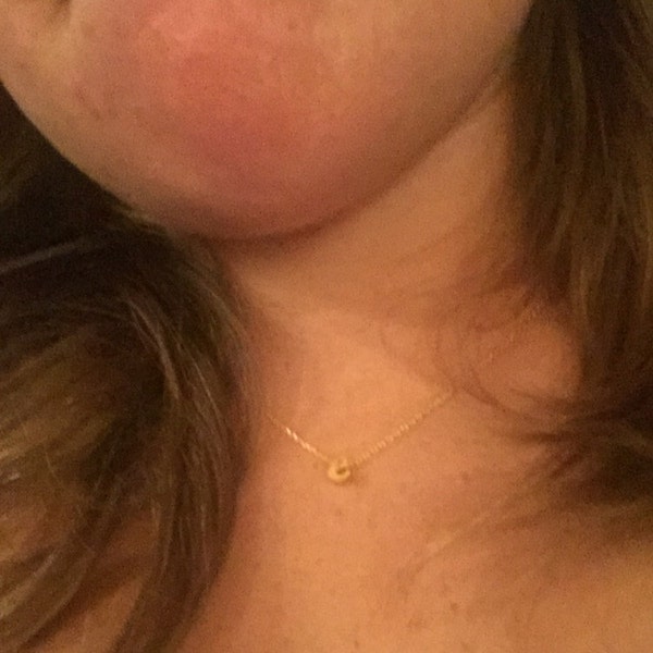 Sale Tiny Gold Cursive Letter Necklace...gold Script Initial Necklace ...