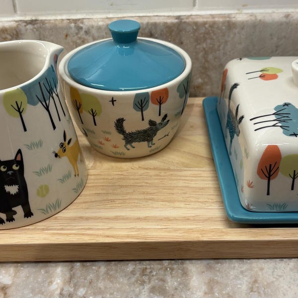 Handmade Ceramic Dog Butter Dish, Designed in the UK by Hannah Turner ...