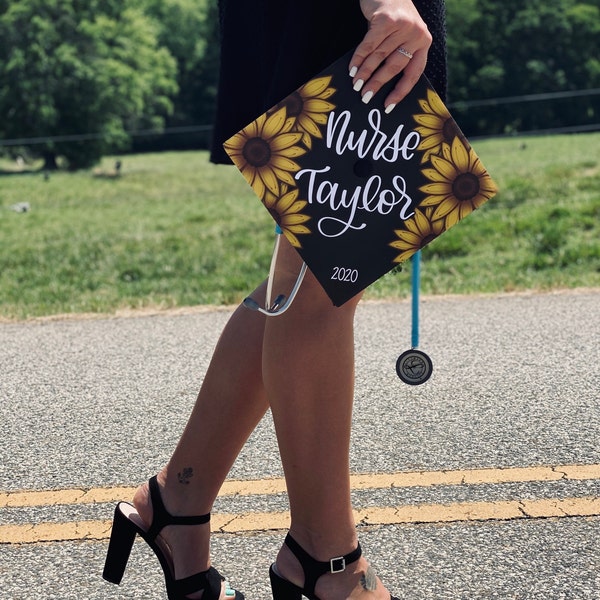Now the Adventure Begins- Grad Cap Topper Graduation Gift Tassel Custom ...