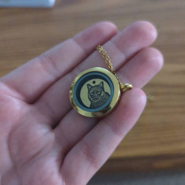 Custom Pet Fur Necklace • Pet Fur Locket Necklace • Dog Hair Memorial ...