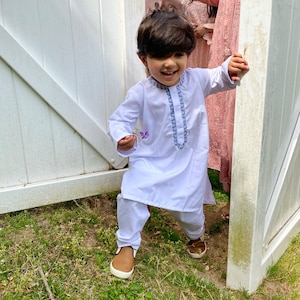 Joon Embroidery Green Koti Baby Boy Kurta Pajama / Shalwar Kameez ...