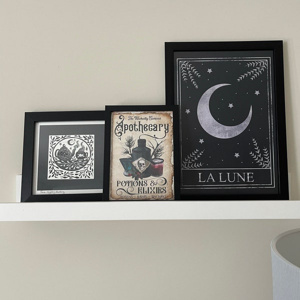 Halloween Apothecary Sign, Vintage Halloween, Potions & Elixirs Print ...