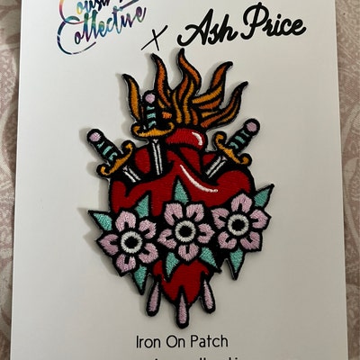 Traditional Flower Tattoo Enamel Pin Lapel Pin Badge Set of 2 Collar ...