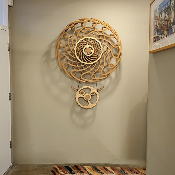 The Infinity Kinetic Sculpture, Wooden Kinetic Sculpture, Art for ...