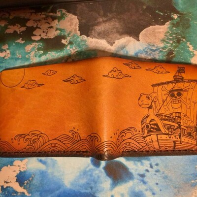 Anime Wallet, Japanese Manga Wallet, Personalized Leather Wallet Pirate ...