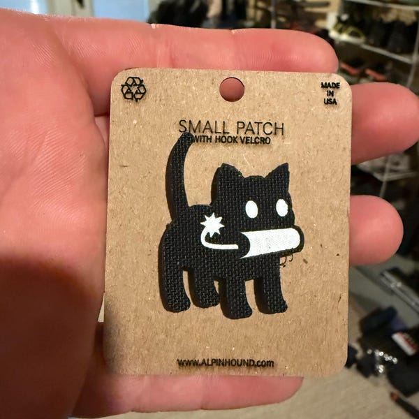 Bomb Cat Tactical Patch Black and White Small - Etsy