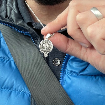 Clan Munro Kilt Pin in Solid Sterling Silver - Etsy