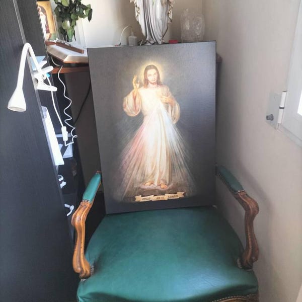 Divine Mercy Image, Adolf Hyla Original Jesus I Trust in You Canvas or ...