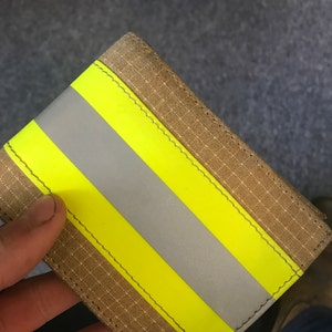 Firefighter Wallet Original Turnout Bunker Fabric Gift Portefeuille ...
