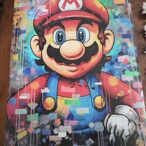 Super Mario's Graffiti Adventure Poster | Digital Download | Wall Art ...
