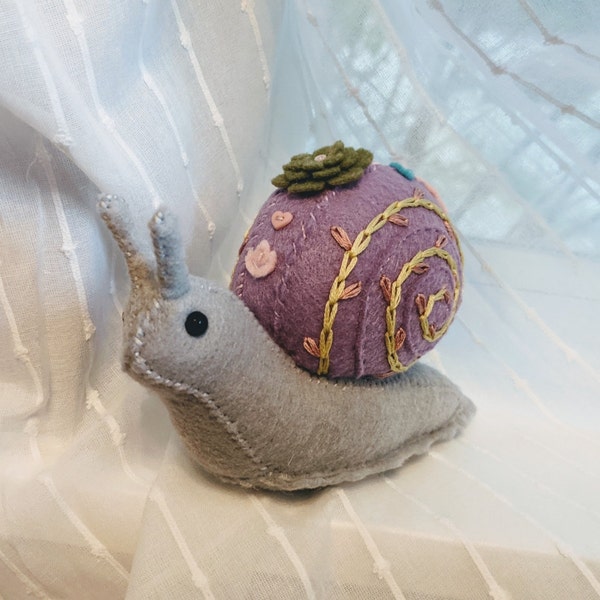 DIY Snail Plush Sewing Pattern & SVG Cut Files, Hand Stitching and ...