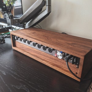 2U Rack WHITE Color Desktop Rack Walnut Wood Metal - Etsy