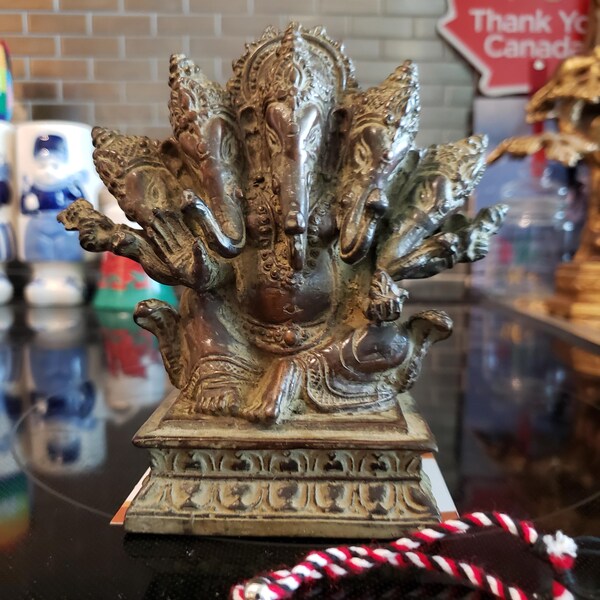 Bronze Vishnu God, Vishnu Four Arms Statue, Lord Vishnu, Bronze ...