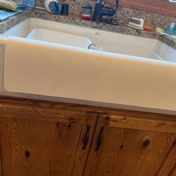 White Double SINK EDGE GUARD, Kitchen, Splash and Countertop Protector ...