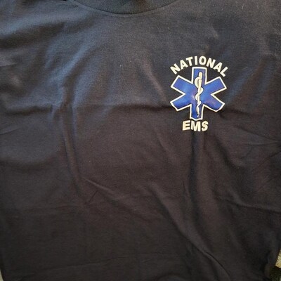 Personalized EMS EMT Paramedic T-shirt With 2 Sleeve Prints American ...