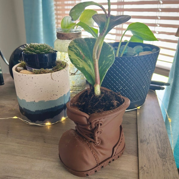 3D Printed Boot Planter - Etsy
