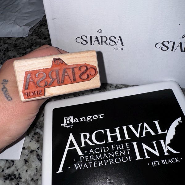 Support Small Business Thank You Stamp, Business Card Stamp Custom ...