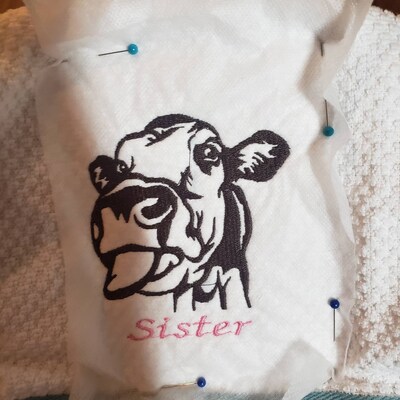 Cow Embroidery Design, Pattern for Machine, Download, Heifer, Calf ...