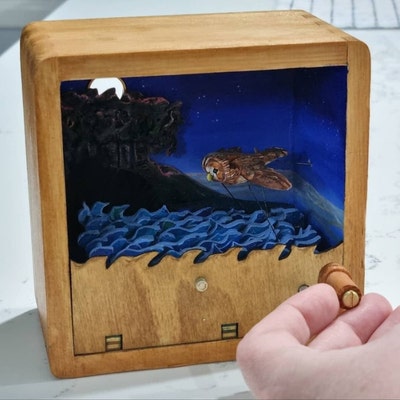 Spoils of Spring Automata. Oil Painted Mechanical Birds, Kinetic ...