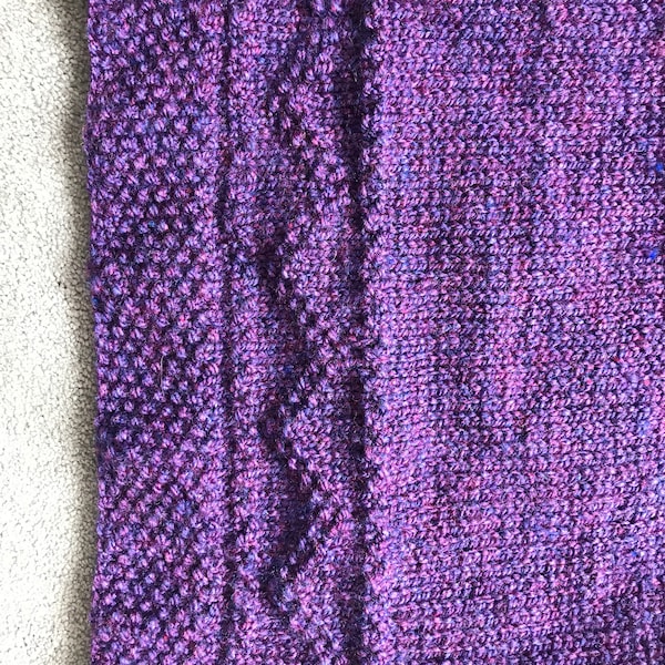 Knitting Pattern, heartstrings Cushion Cover, Cable Pillow Cover ...