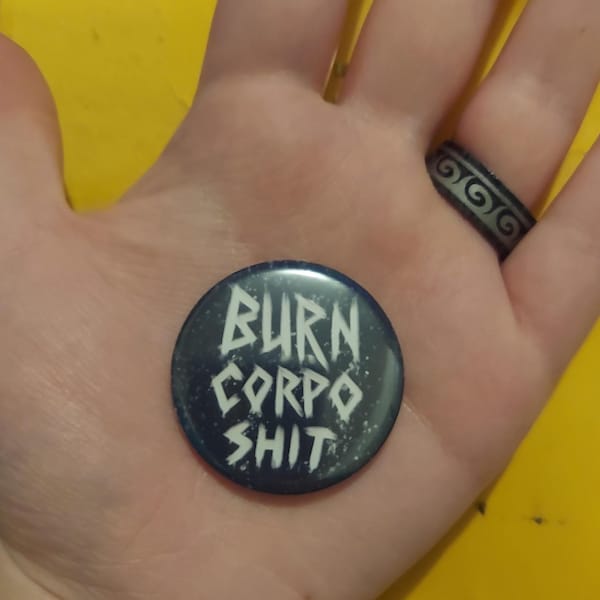 Burn Corpo Shit Cyberpunk 2077 Button Pin Badge - Etsy