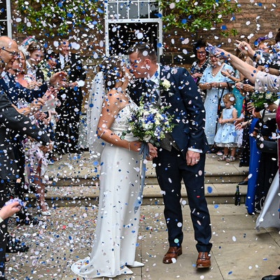 Biodegradable Wedding Confetti Navy Blue Pink & White - Etsy UK