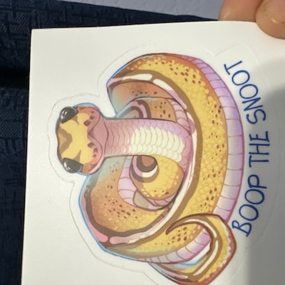 Ball Python Sticker Boop the Snoot - Etsy