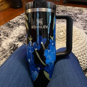 Neutral Floral Painted Stanley 30oz Tumbler - Etsy