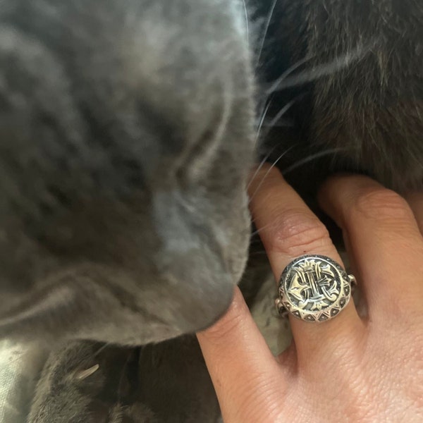 Antique Art Nouveau Sterling Silver Goddess Athena/minverva Padlock ...