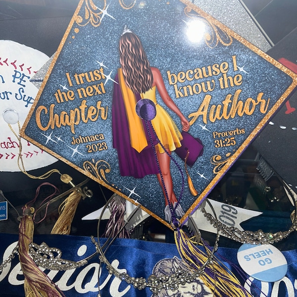 Custom God Bible Verse Graduation Cap Topper, Personalized Christian ...