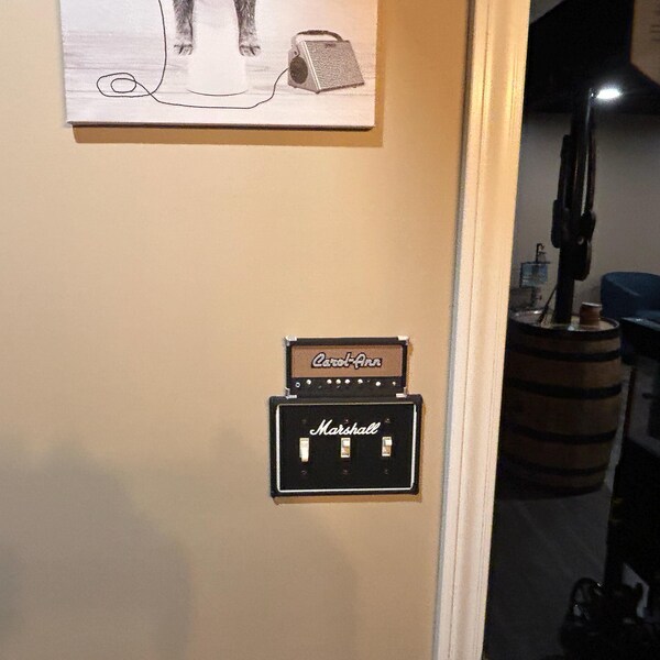 3D Printed Fender Vibro Champ Style Light Switch Plate – Handmade With ...